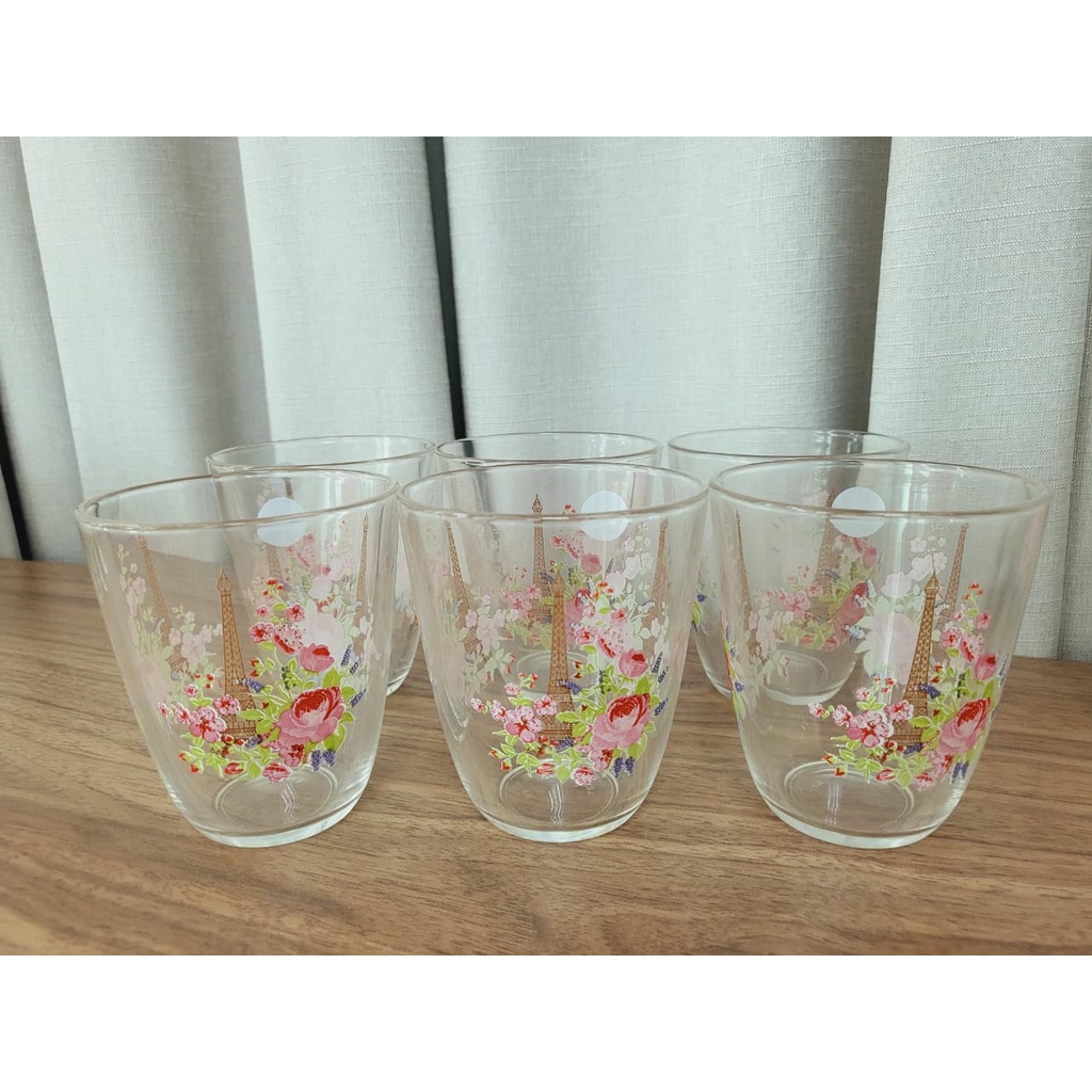 Luminarc 7Pcs Neo Water Glass Cup + Neo Jug - Paris Spring (1x 1300 ...