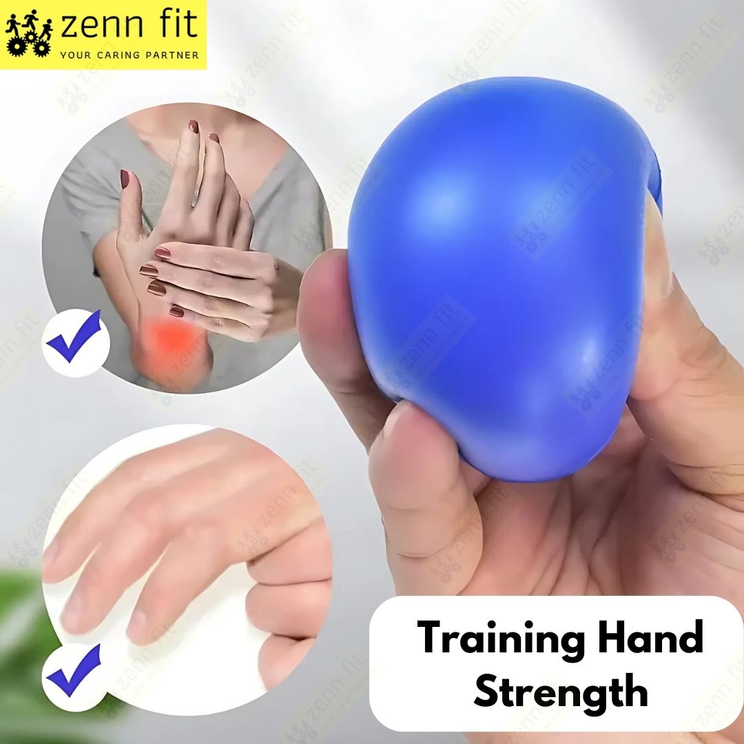 Hand Therapy Rehabilitation Training Ball Soft Elasticity Ball Finger ...
