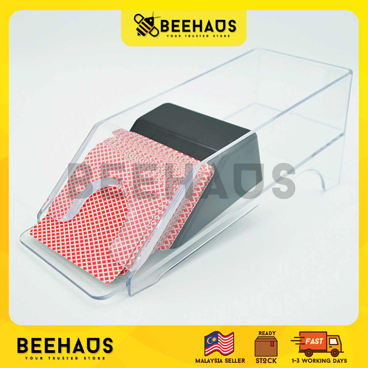 Beehaus Poker Card Dealer Shoe | Fit 4 Set Card Poker Decks Acrylic ...