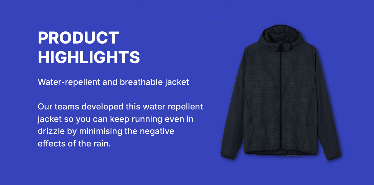 Decathlon Jogging Men Jacket (Wind & Waterproof) - Kalenji | Shopee ...