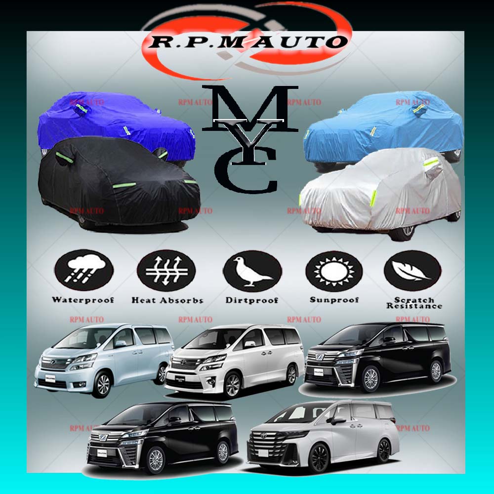 3Layer Car cover YMC Super-Premium VELLFIRE Protector Waterproof Dust ...