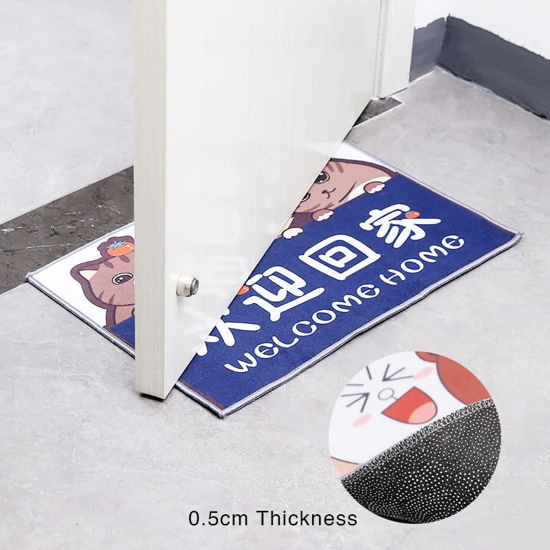 CS Cartoon Floor Mat Bedroom Home Use Water Absorbent Anti-Slip ...