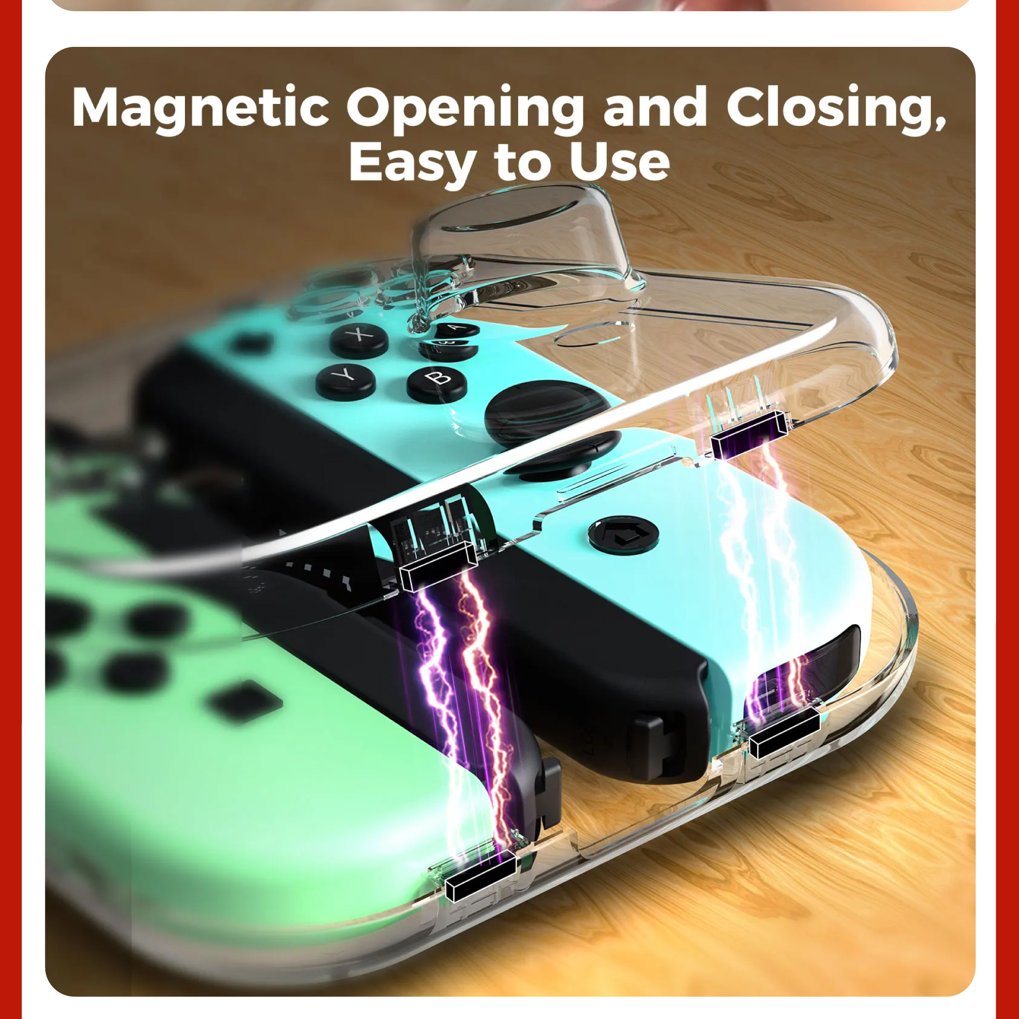IINE 良值 Joy-Con Controller Protective Cover Transparent Storage ...