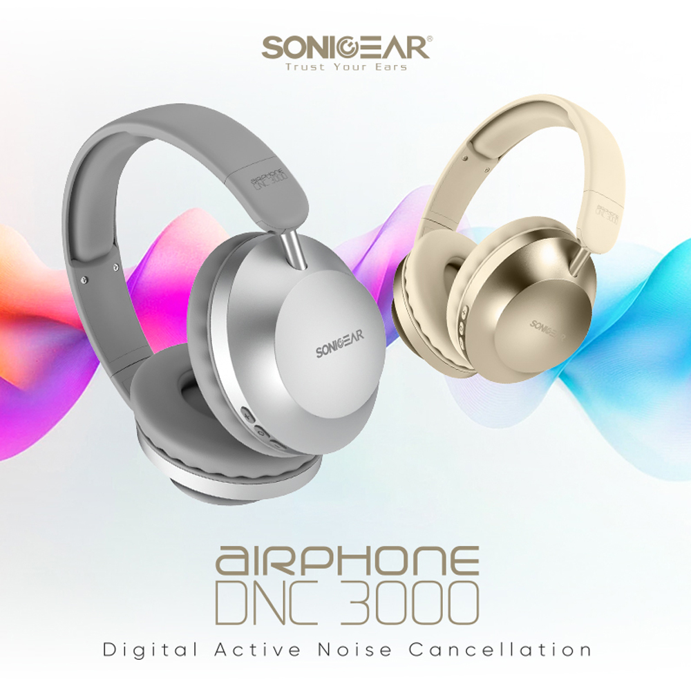 SonicGear AirPhone DNC 3000 Bluetooth 5.4 Digital Active Noise ...