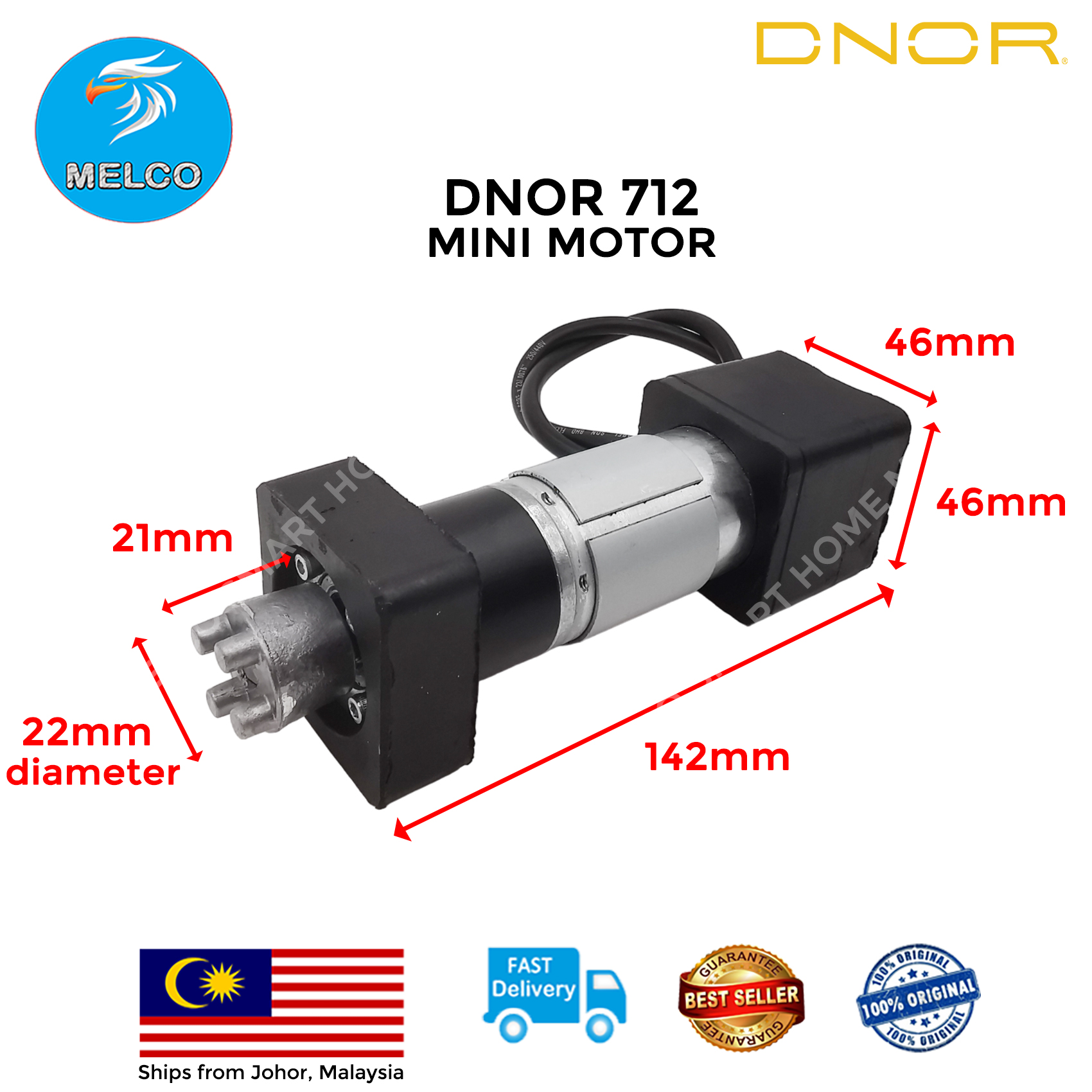 DNOR 712 DNOR 212 DNOR 212K ARM MINI MOTOR AUTOGATE SYSTEM | Shopee ...
