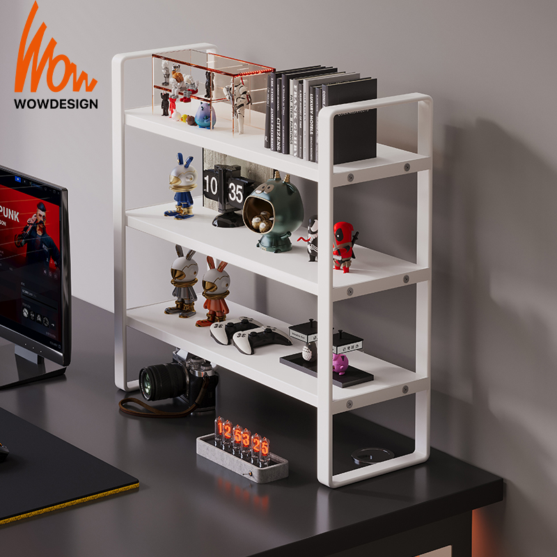 Tabletop Rack Desktop Storage Rack Tabletop Bookshelf Desk Organizer ...