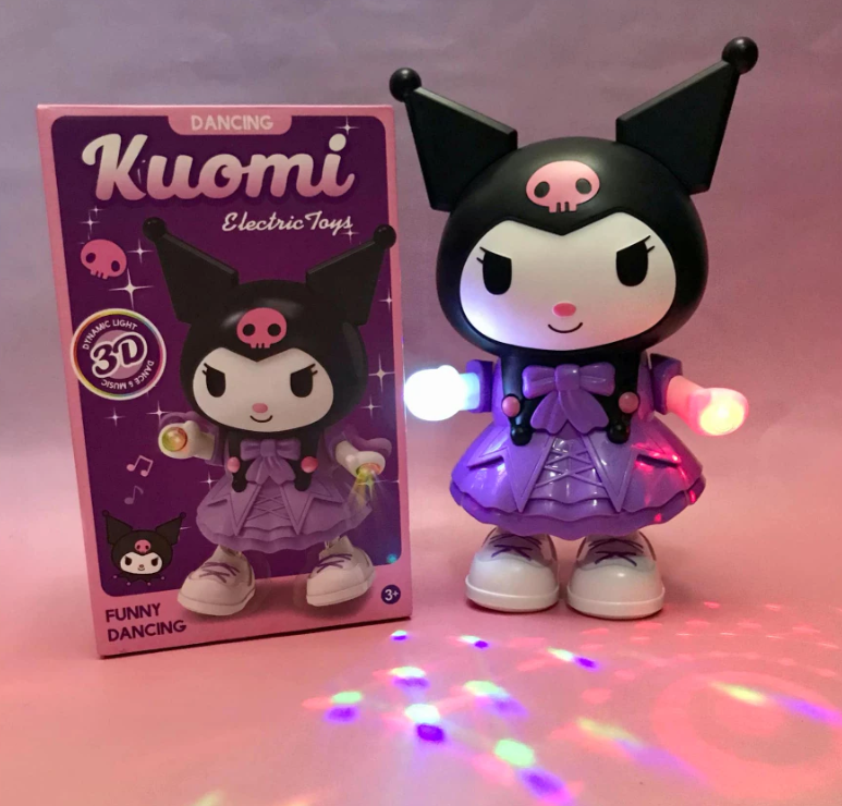 Kuomi Cartoon Electric Musical Dancing Robot Music Light function Kids ...