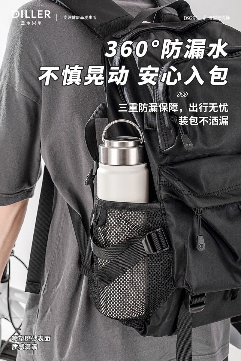 Diller Air Botol Termo Termal SUS304 Vacumn Flask Easy Carry Matte Travel Camping Biking D9290 ...