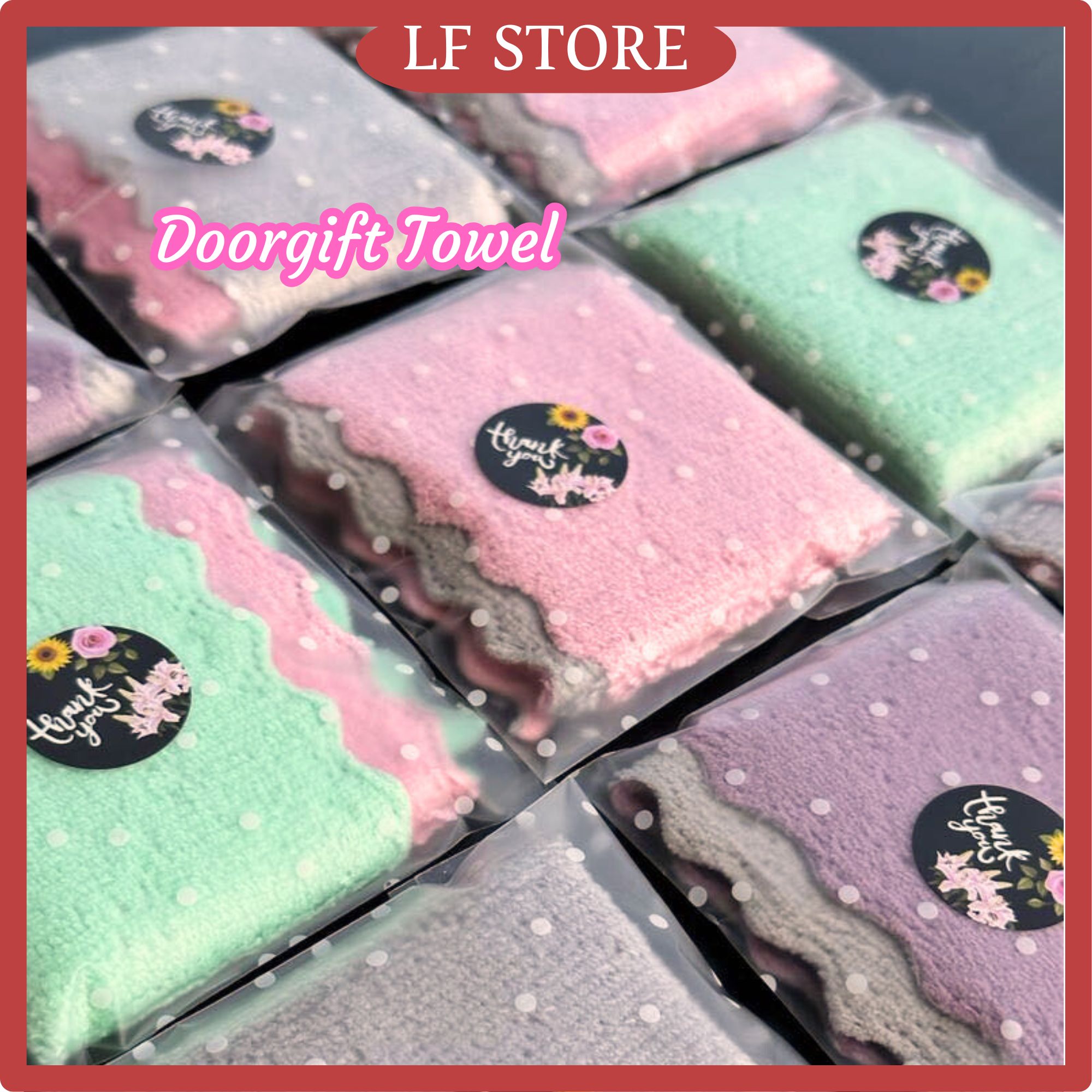 Tuala Doorgift Eksklusif | Towel Kecil Cantik untuk Kahwin, Aqiqah ...