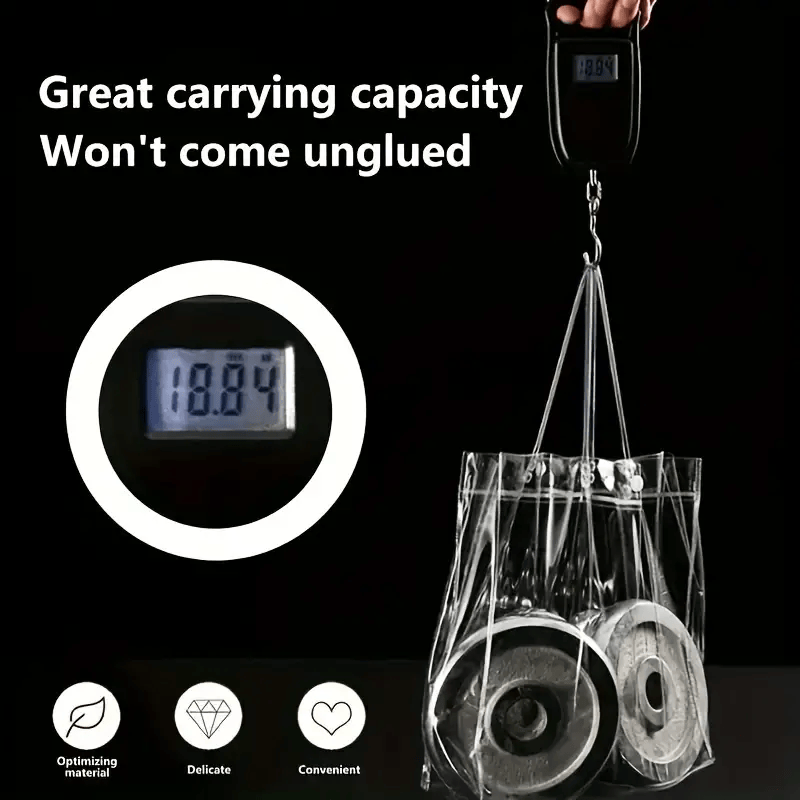 Clear PVC Tote Bag With Button Soft Transparent Multifunctional ...