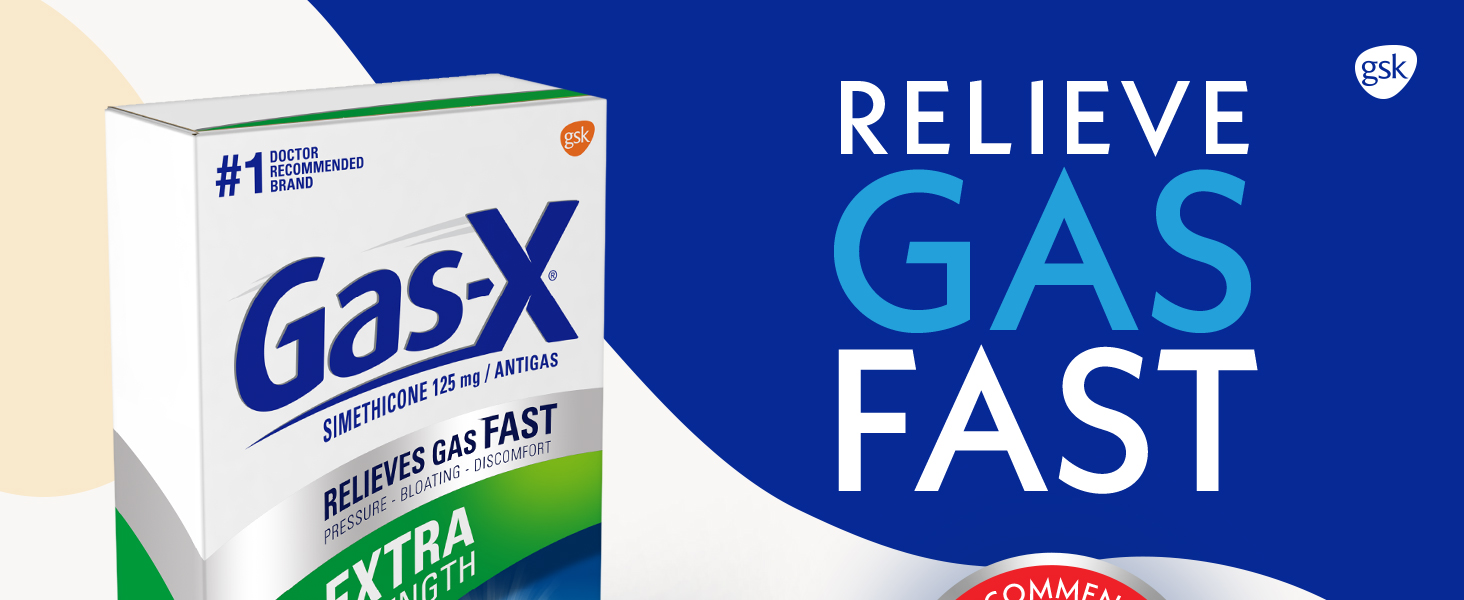 Gas-X Extra Strength Chewable Gas Relief Tablets with Simethicone125mg ...