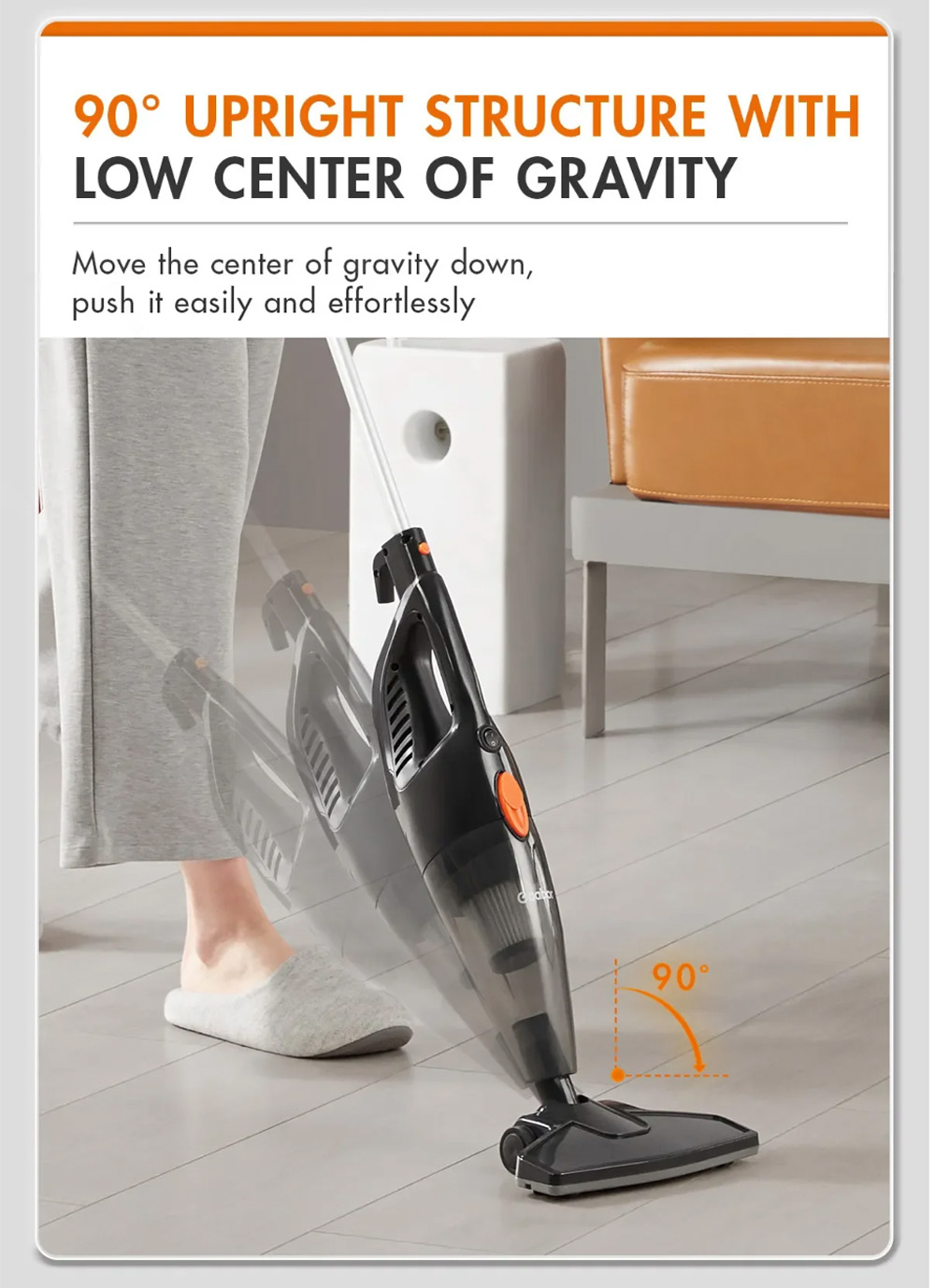 Gaabor Corded Vacuum Cleaner 16000Pa Triple-Filtration GVCW-M15A (Black ...