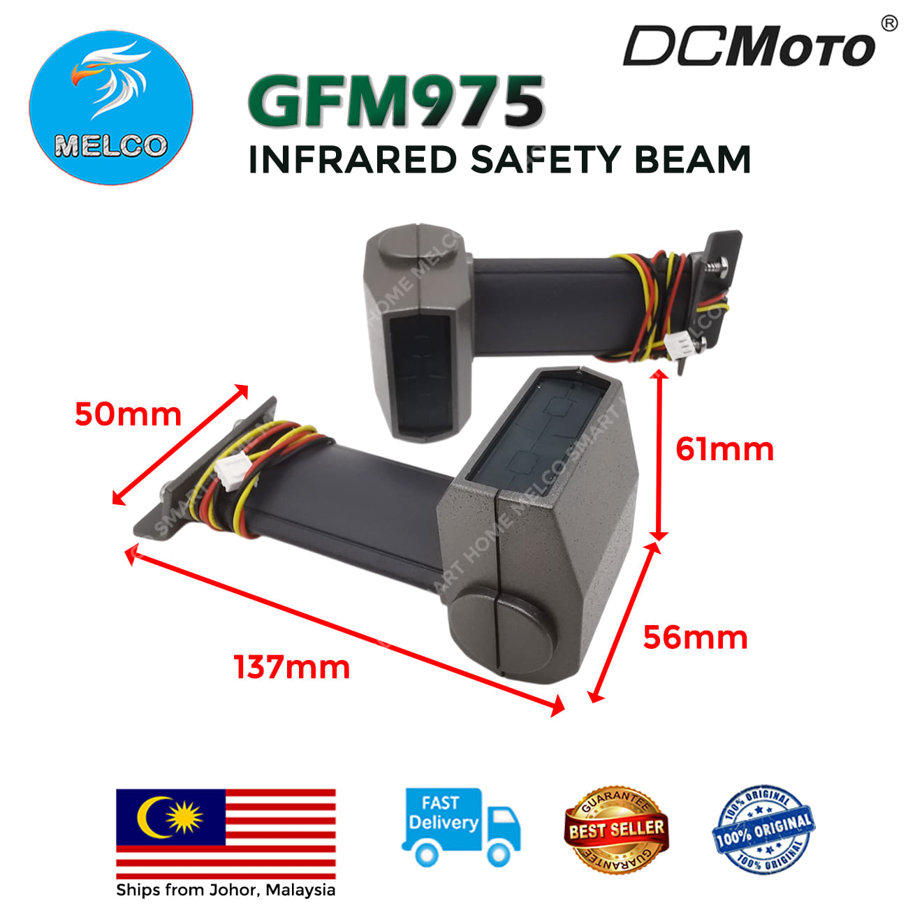 DCMoto DC975 GFM 975 Series Accessories Infrared Safety Beam IR Sensor ...