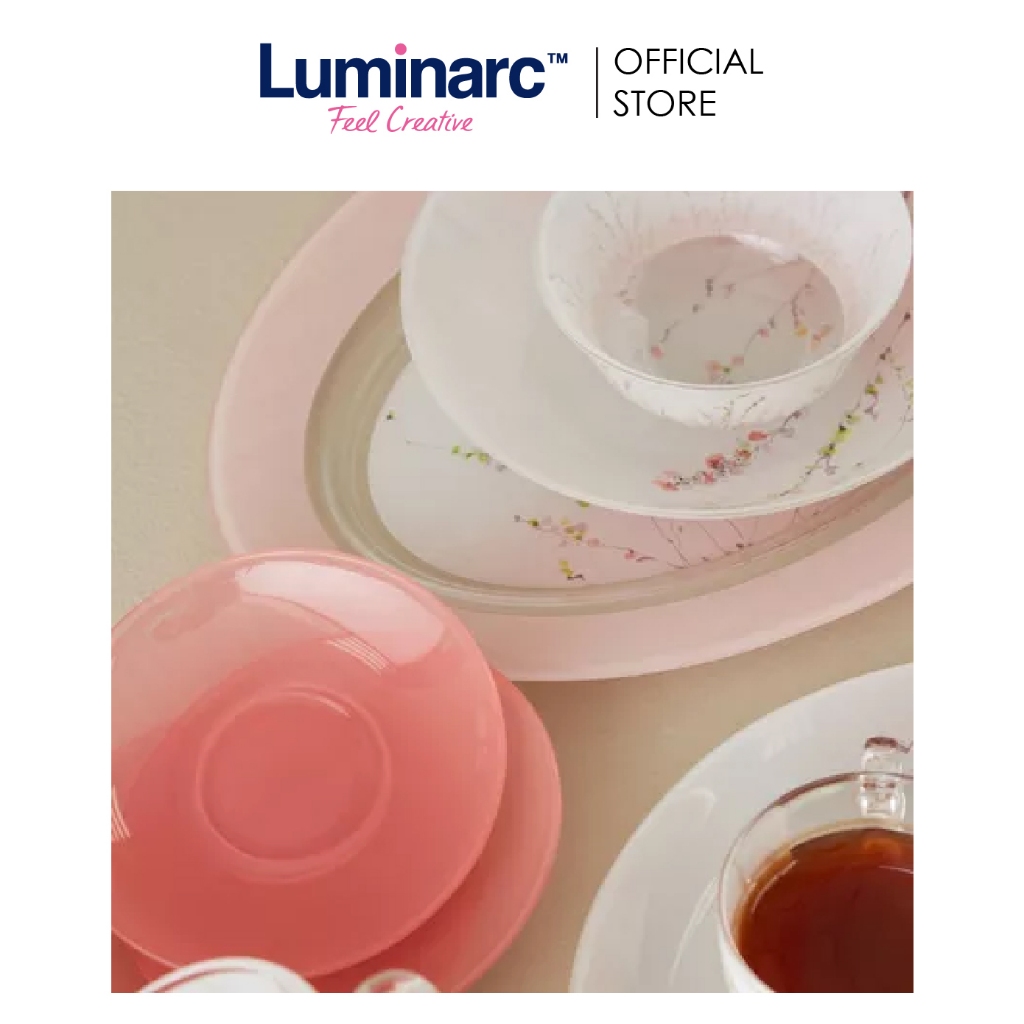 Luminarc 46Pcs Trompette Jumbo Dinner Set - Pink (46 Pieces) [Model ...