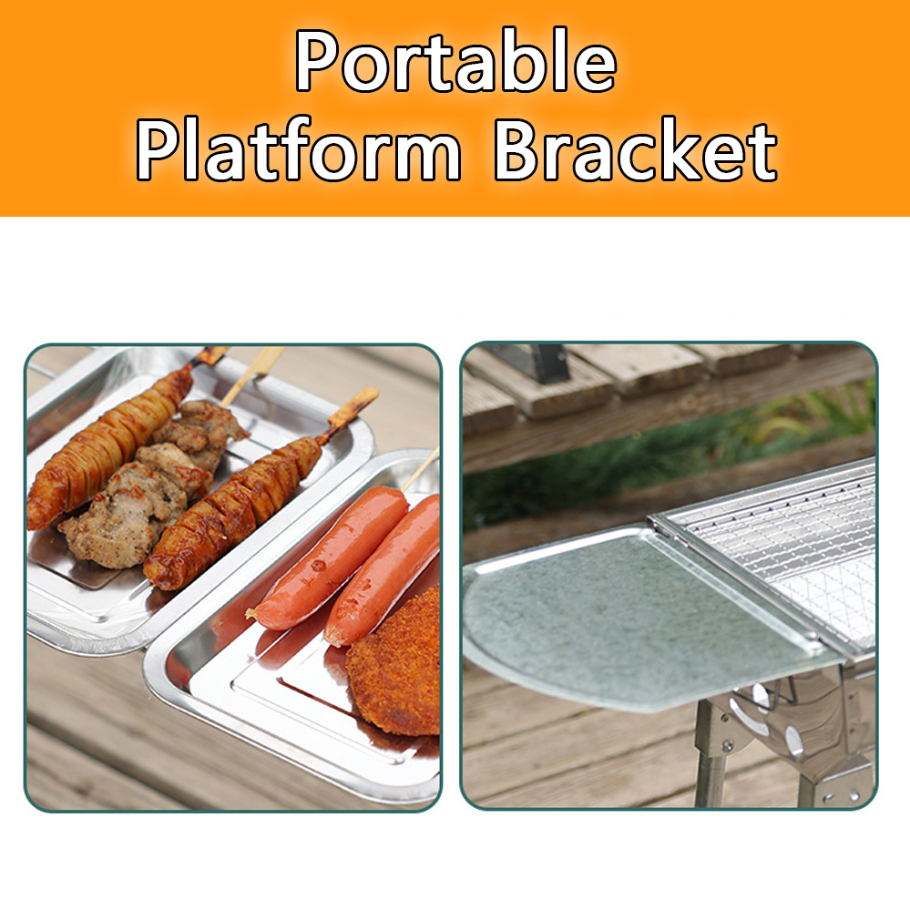 Stainless BBQ Grill Outdoor Portable Barbecue Stove bbq pit Charcoal ...