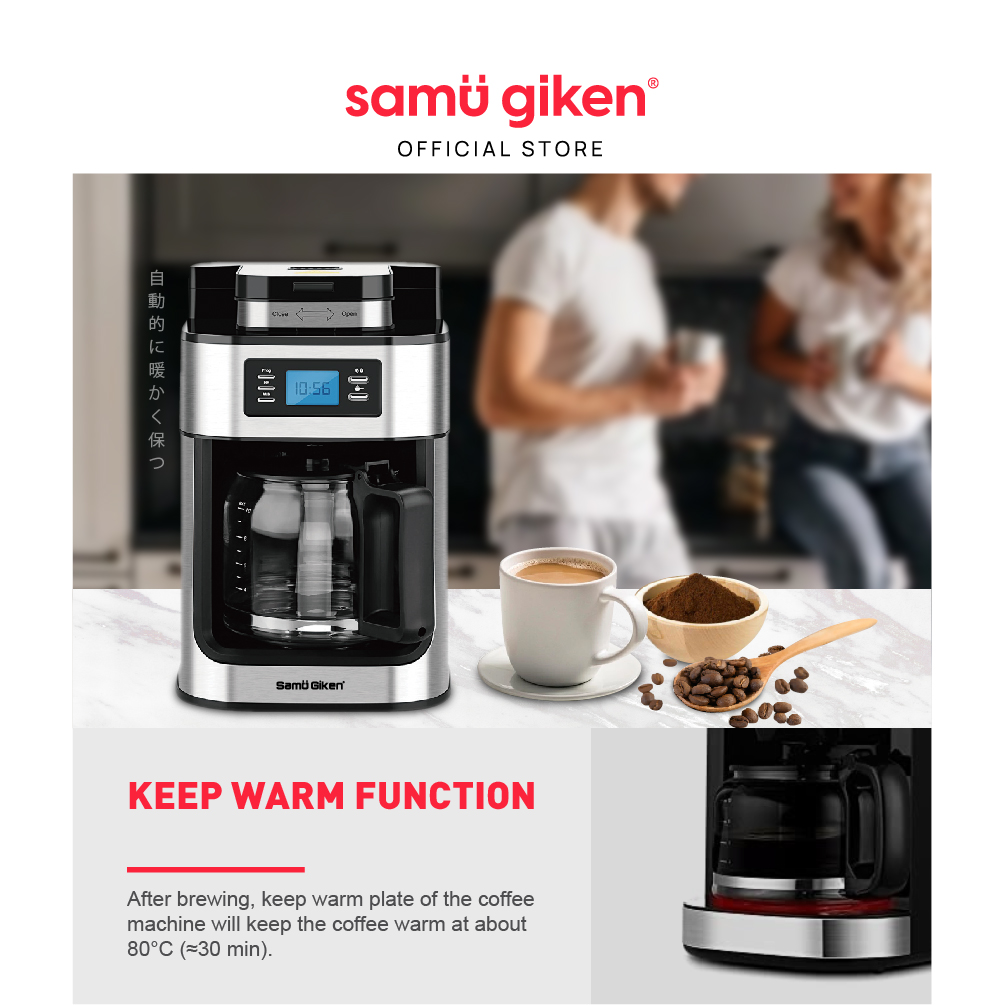 (BRAND BOX) Samu Giken Instant Automatic Grinding Espresso Coffee Maker ...