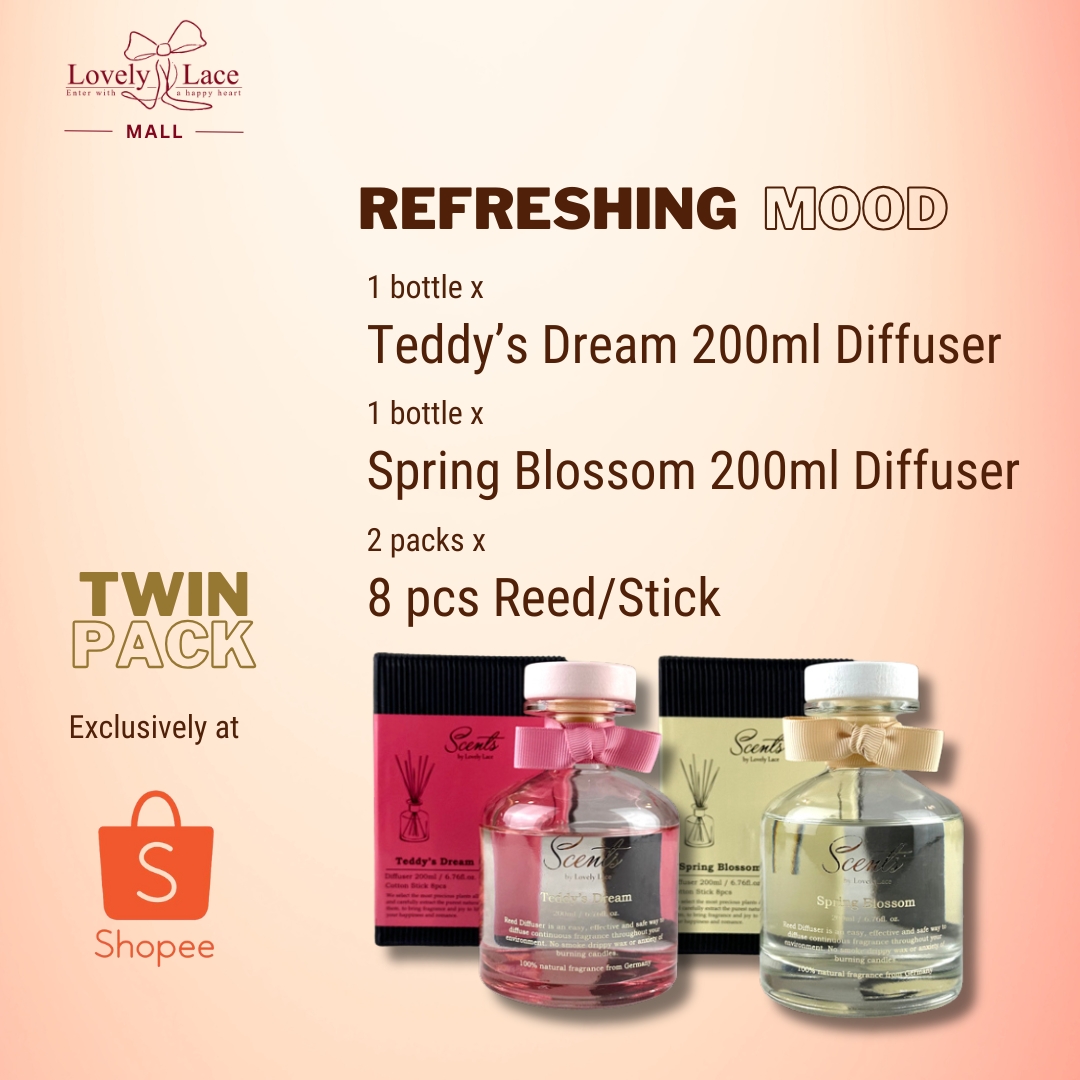 Lovely Lace Reed Diffuser Twin Pack (2 x 200ml) | Shopee Malaysia