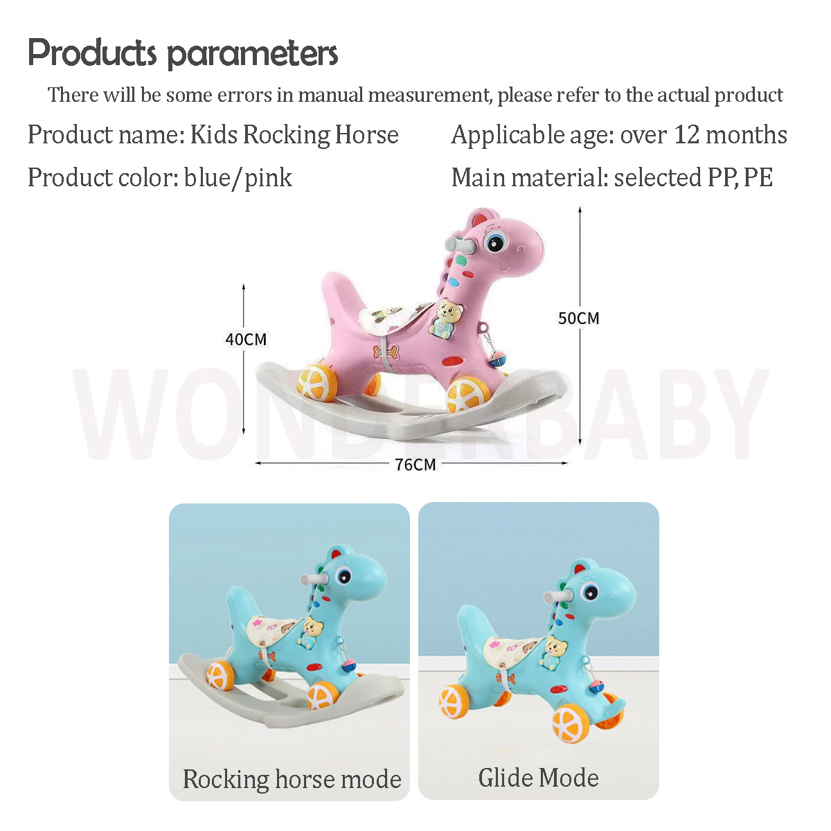2 In 1 Rocking Horse Rider Push Car Rocker Kuda Goyang Mainan Budak ...