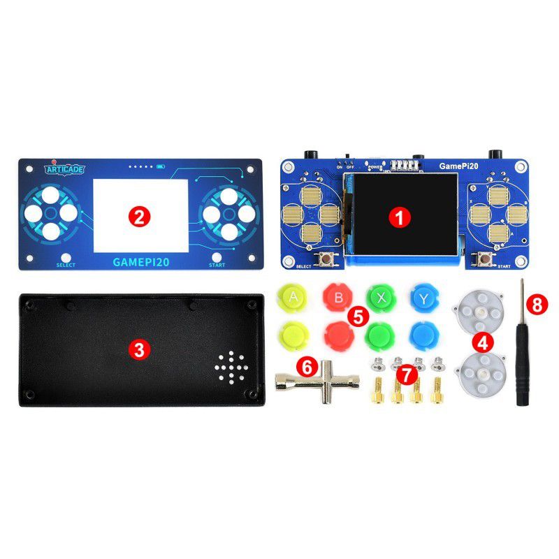 Raspberry Pi Zero GamePi20 Kit, Retro Games for Digital Makers, based ... Raspberry Pi Zero GamePi20 Kit, Retro Games for Digital Makers, based ...