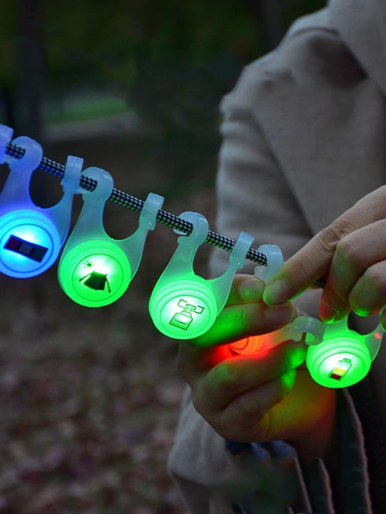 LED String Guard Light Mini Outdoor Camping Rope Hanging Warning Lamp ...