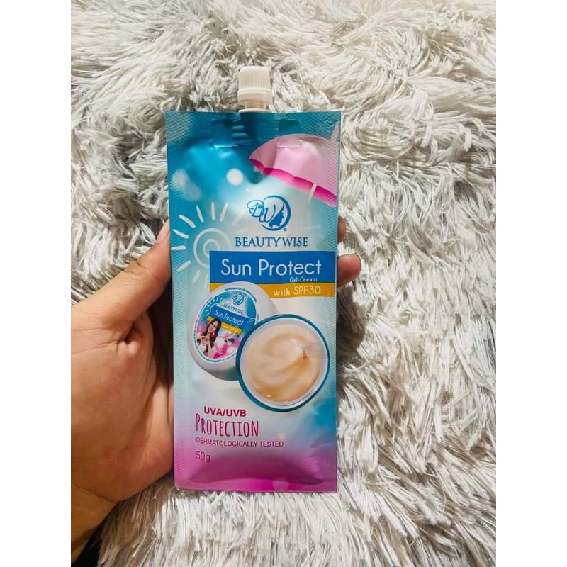 Beauty Wise Sunscreen Sun Protect Gel-Cream SPF30 Facial Set ...