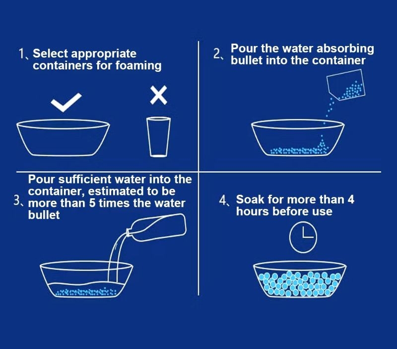 (Ready Stock) 10000Pcs/Bag 7MM-8MM Preferred Absorbent Harden Bead ...