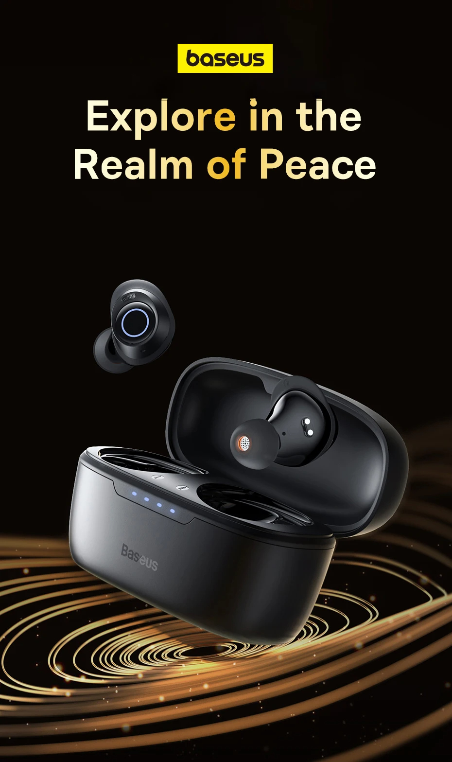 Baseus Bowie MA10/MA10 Pro ANC Wireless Earphone Bluetooth 5.3 48dB ...