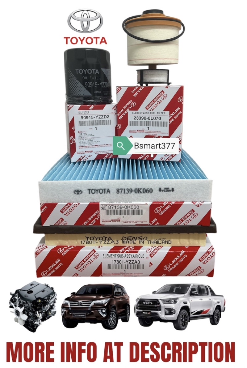 Toyota Hilux revo gun125 126 2.4L 2.8L /fortunner 2.4L 2.8L air filter ...