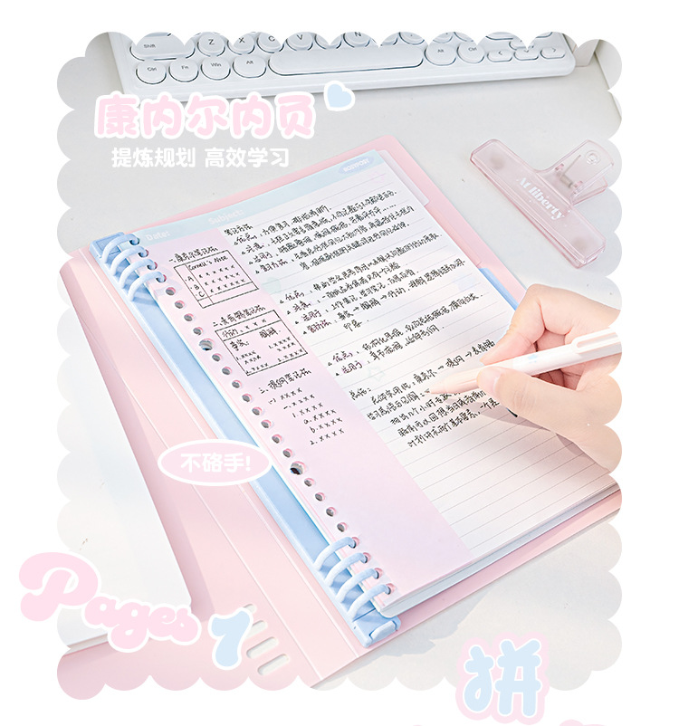 Rosy Posy Notebook Cute Book A5 B5 loose-leaf Notebook Line Pages ...