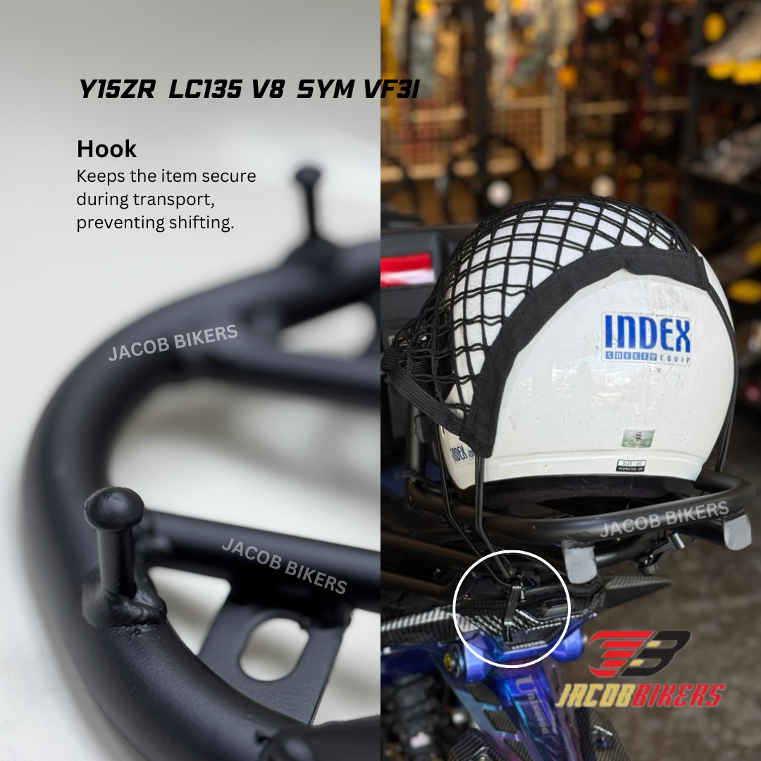 YAMAHA Y15ZR LC135 V8 SYM VF3i Adjustable Monorack Delivery Bag Rack ...