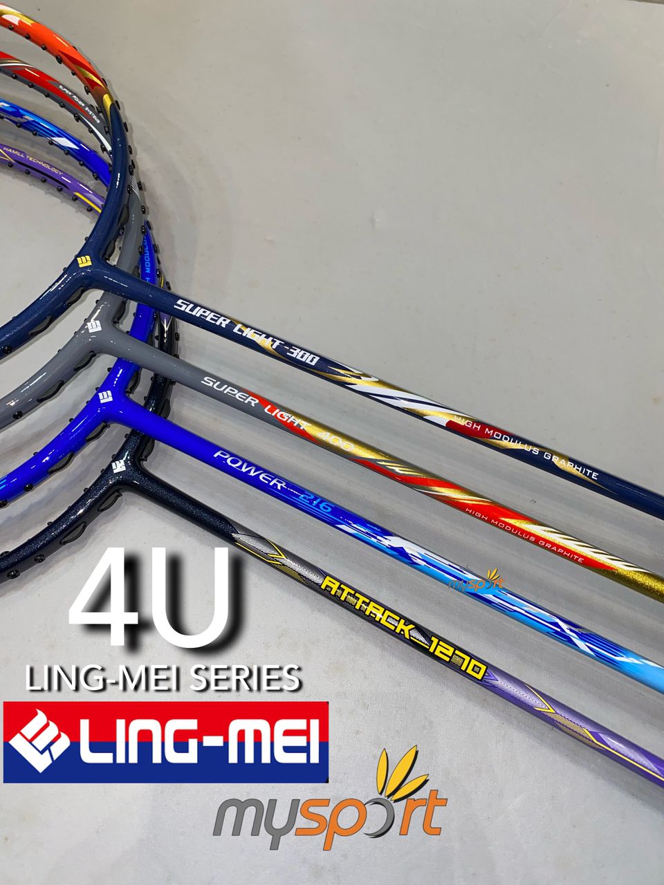 Racket Ling-Mei Series Super Light/Attack/Power ( Siap Pasang + Percuma ...
