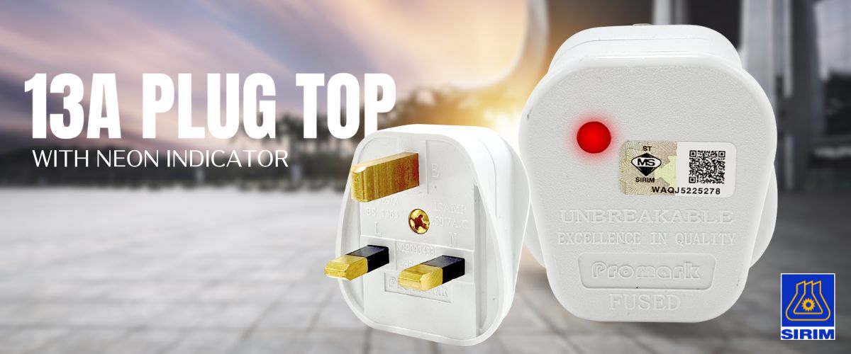SIRIM NEON 13A 3 Pin Plug Top Kepala Plug Elektrik Unbreakable UK ...