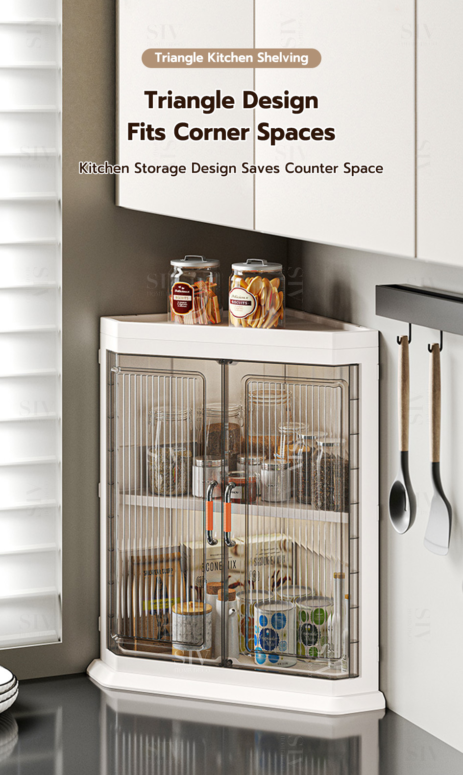 SIV Multi-Functional Corner Storage Rack – 90° Corner Design, Space ...