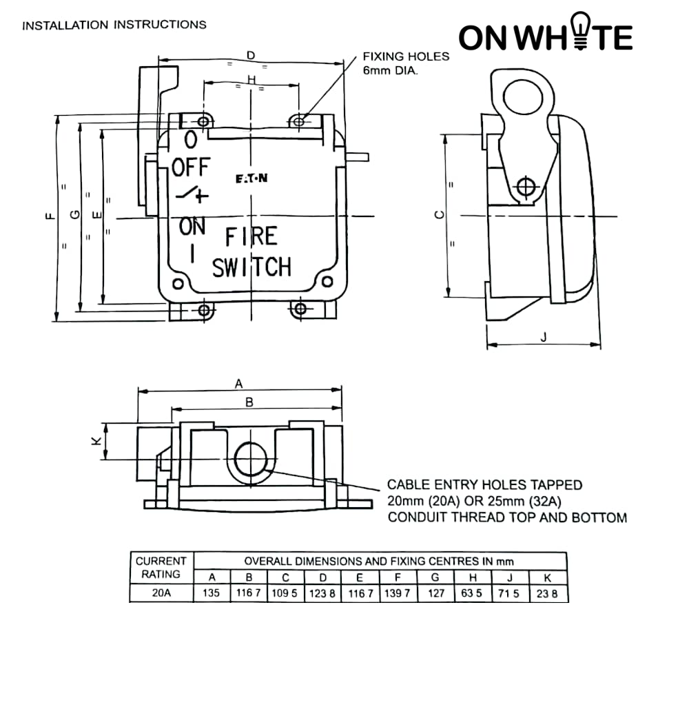 MEM EATON FIRE MAN SWITCH 20A 215AF | Shopee Malaysia