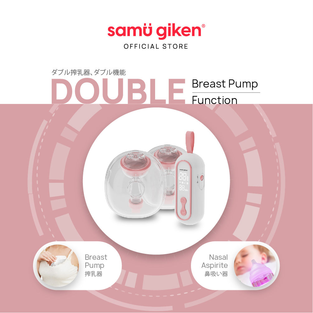 Samu Giken Double Breast Pump | Pam Payudara Berganda, Model: BPW301PK | Shopee Malaysia