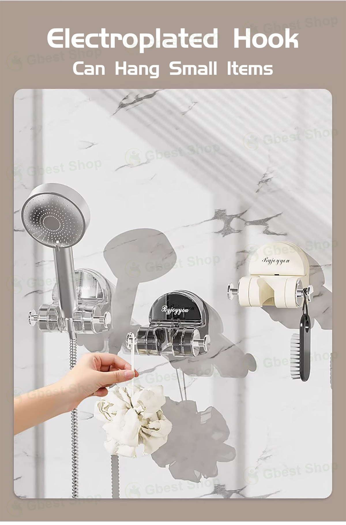 Nordic shower head holder Showerhead Bracket No Punching Suction Cup ...