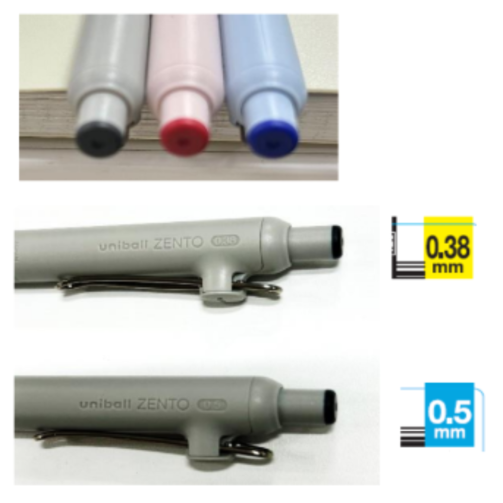 Uni Mitsubishi Uniball ZENTO Basic Standard Flow Gel Pens 0.38/0.5mm UBNZS38.15 UBNZS38 UBNZS05 ...