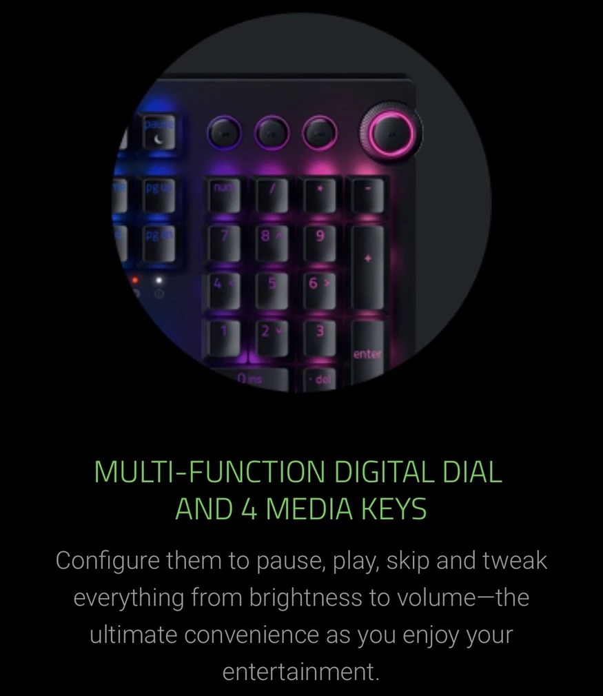 RAZER BlackWidow V3 Quartz Mechanical Gaming Keyboard with Razer Chroma ...