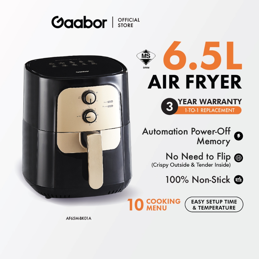 [Bundle Sales]Gaabor 6.5L Air Fryer AF65M-BK01A + 1.5L Multi Cooker GR ...