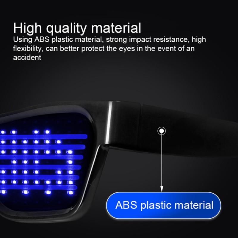 Programable LED Glasses - App Control LED Sunglasses Bluetooth LED ...