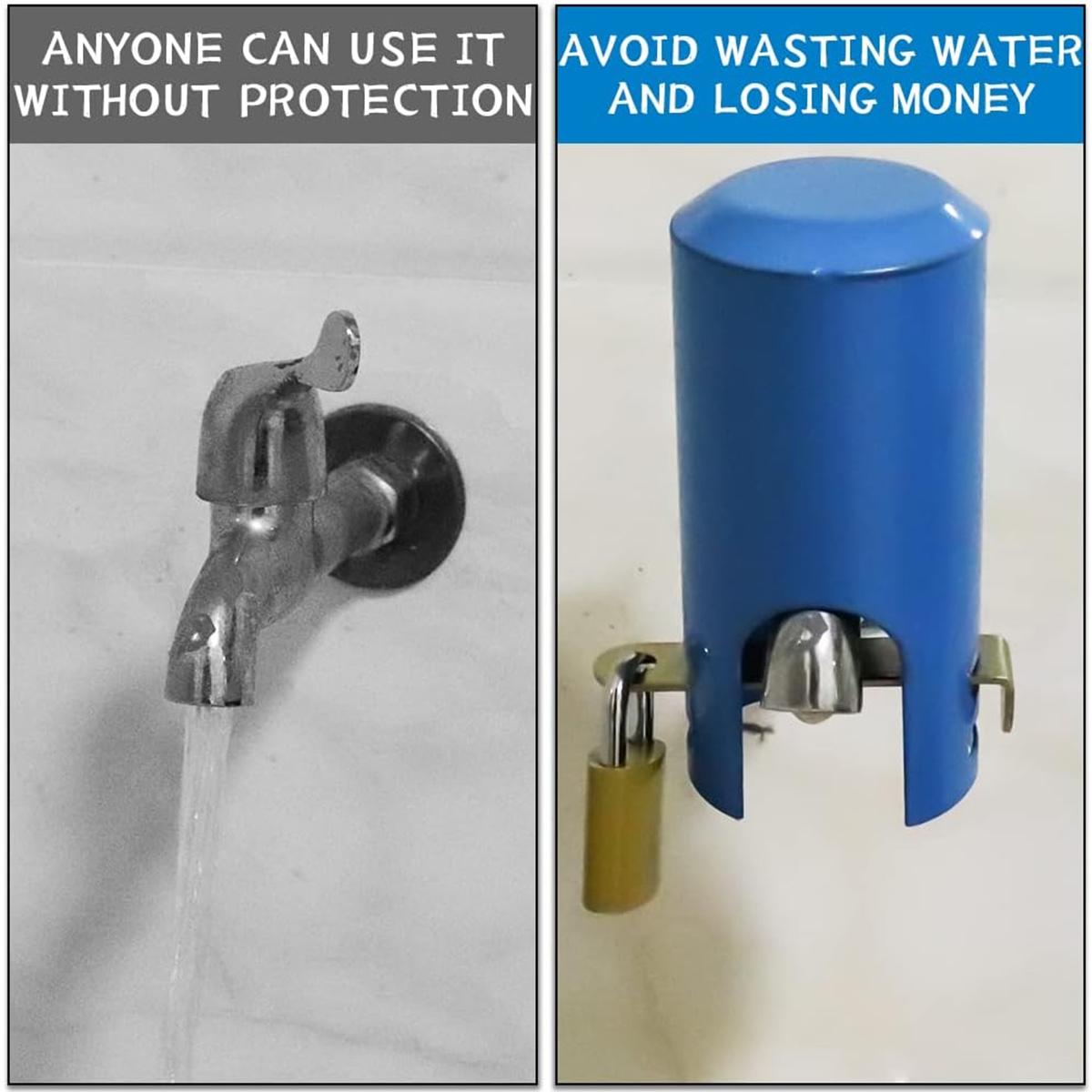 Faucet Lock/Bib Tap Cover Lock Sistem Penutup/Tutup Kunci Kepala Paip ...