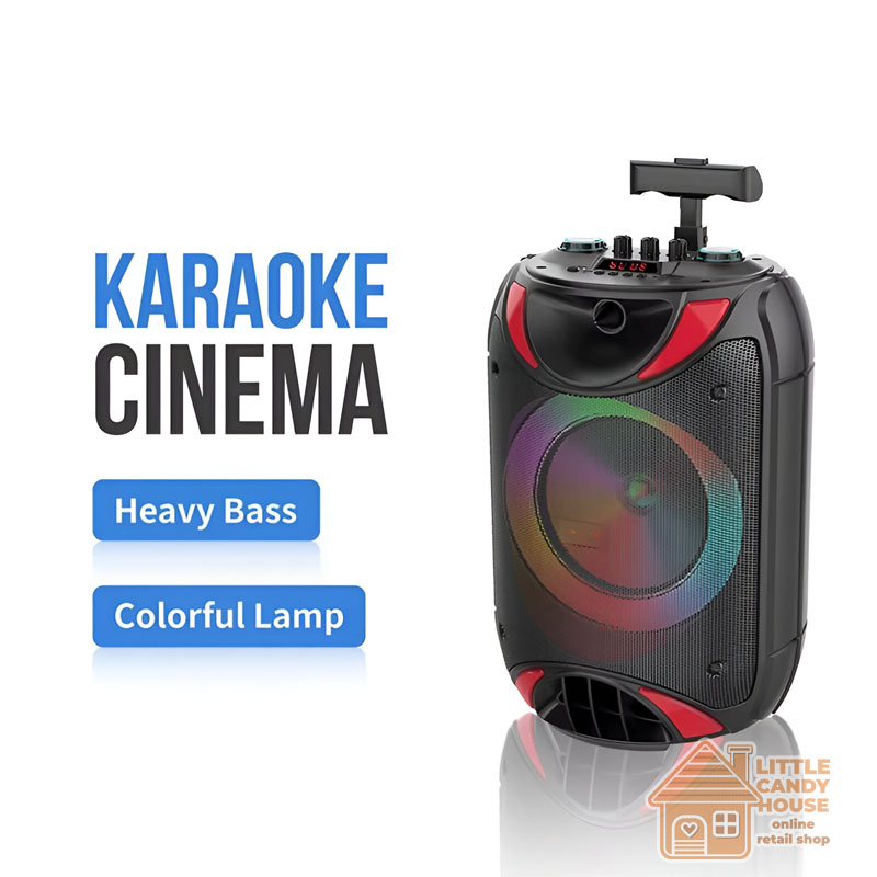 Tango Bluetooth KTV Speaker Portable Trolley Super Bass Home Party Karaoke Wireless Player With ...