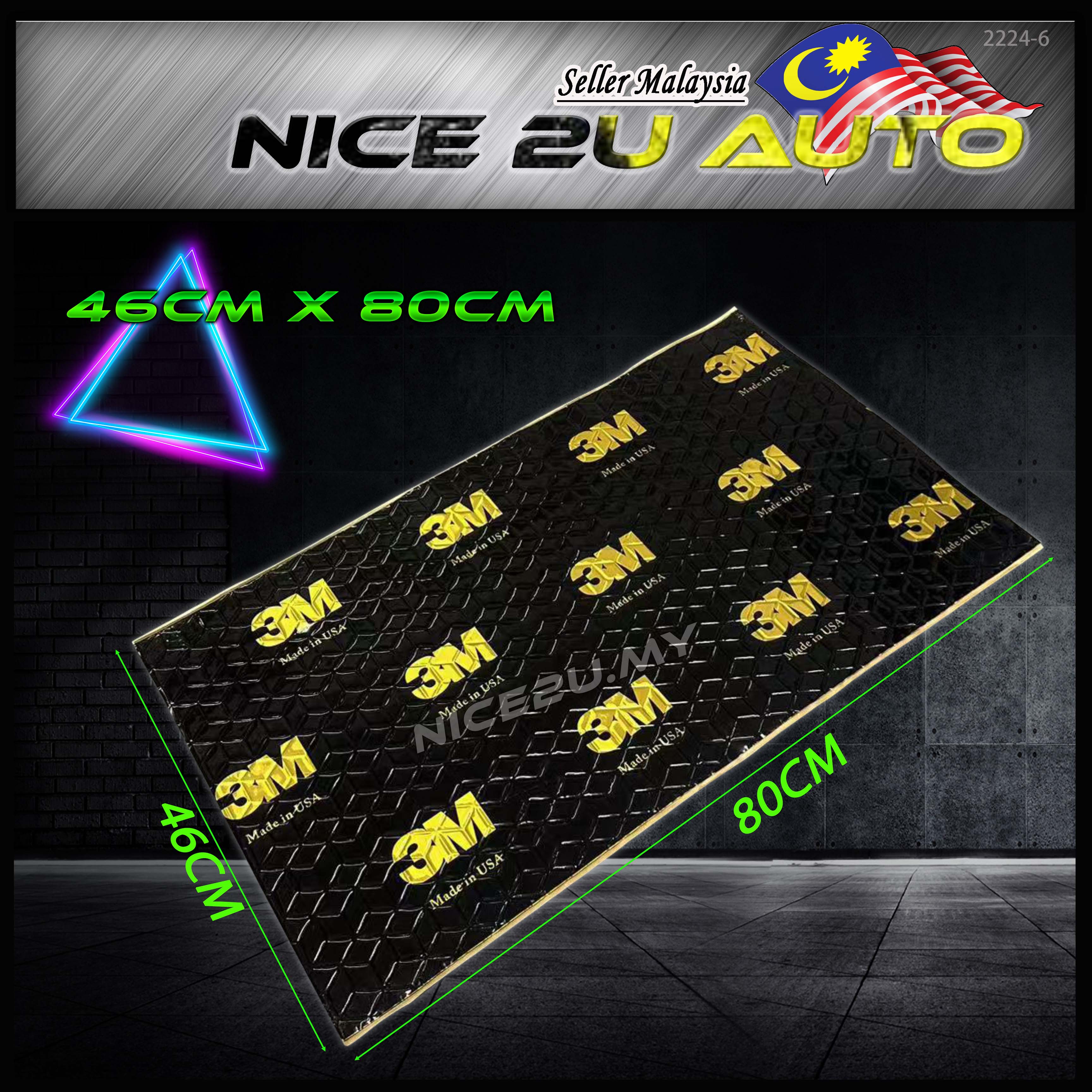 Car Sound Proof 46cm x 5meter Per Roll Sound Proofing Insulation Heat ...