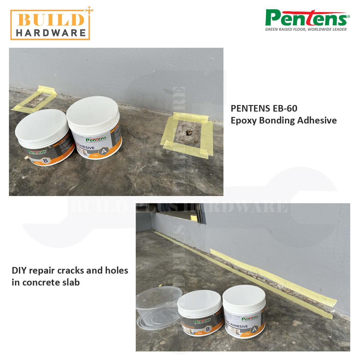 PENTENS EB-60 Epoxy Bonding Adhesive (A:700gm + B:350gm) 环氧树脂AB胶 ...