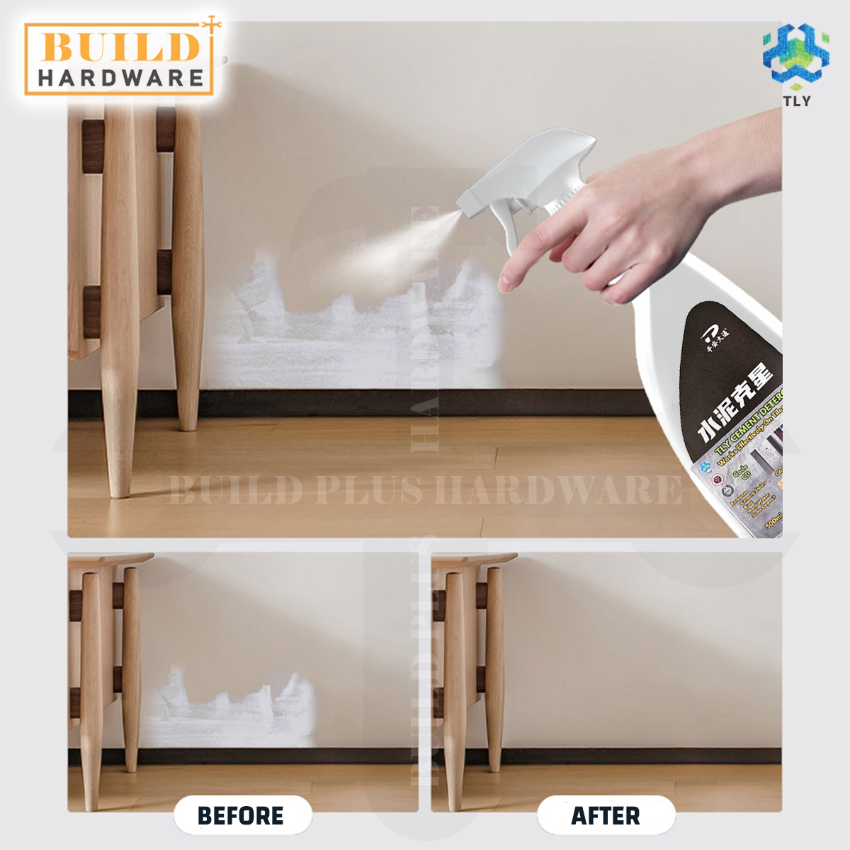 TLY Cement Detergent 500ML Cement Stain Remover Cleaning Pencuci Simen ...
