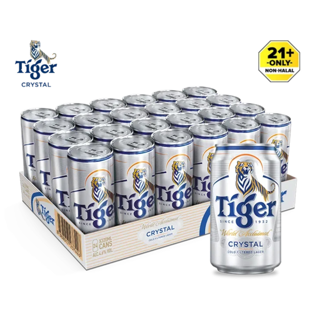 Tiger Crystal Can 320ml x 4 cans x 6 packs (1 Carton) | Shopee Malaysia
