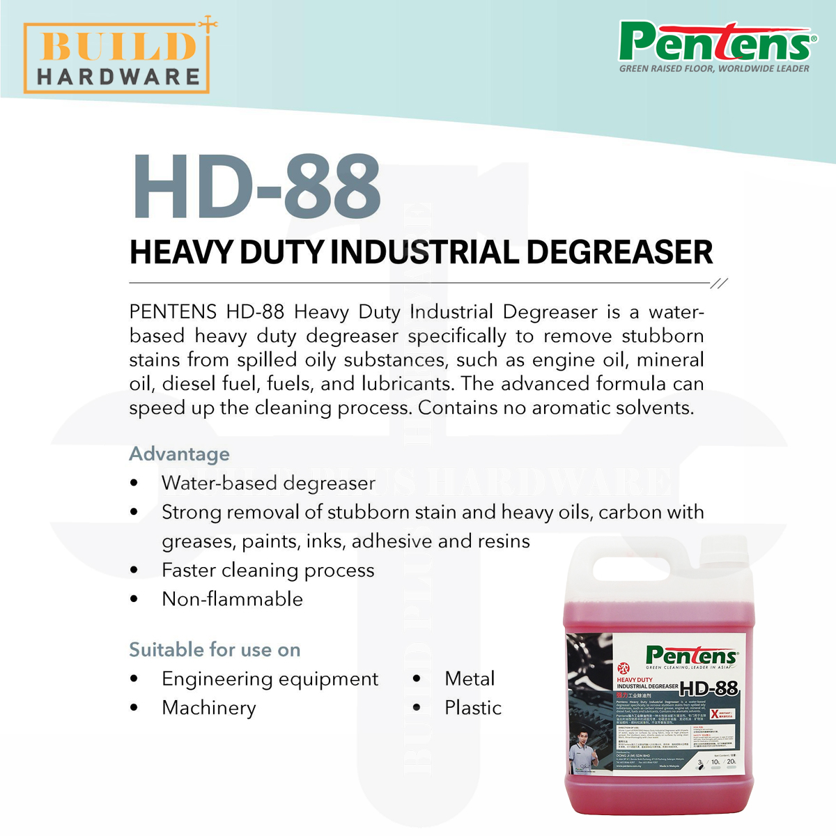 PENTENS HD-88 3L Heavy Duty Industrial Degreaser 强力工业除油剂 Degreaser ...