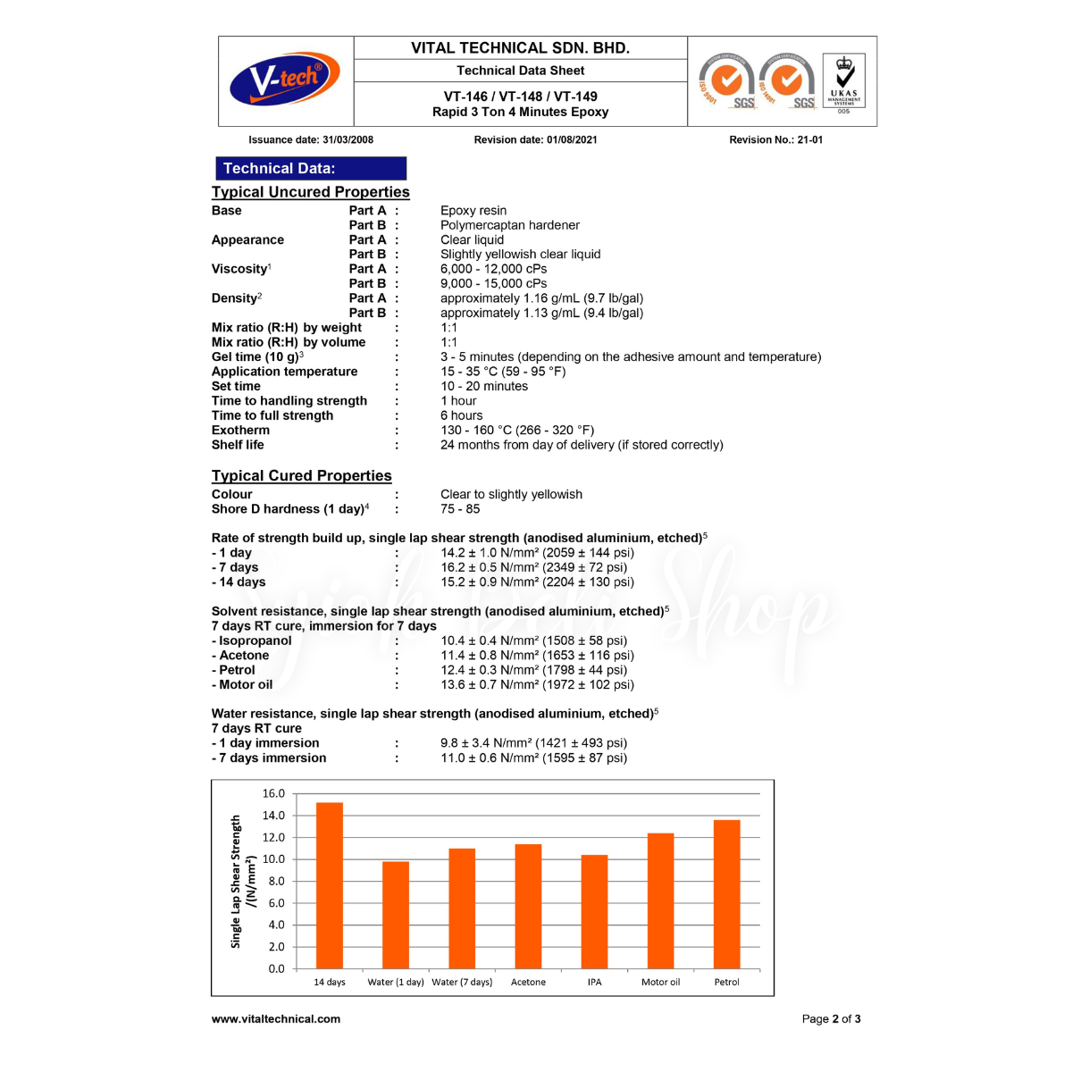 Vtech VT-146 Rapid 3 Ton Epoxy Clear 4 Minutes Bonding 25ml | Shopee ...