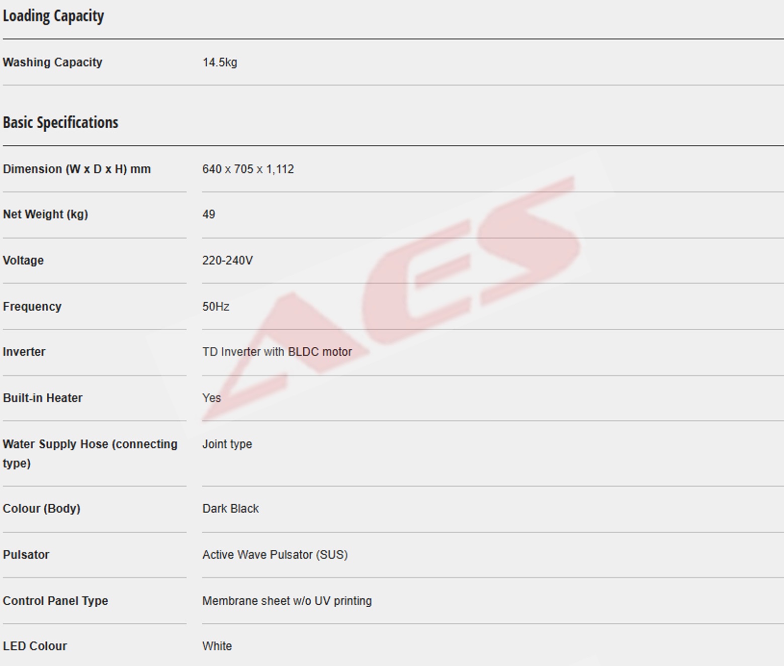 CAN SETUP PANASONIC NA-FD145V3BT 14.5KG STAINMASTER+ WATER BAZOOKA TD ...