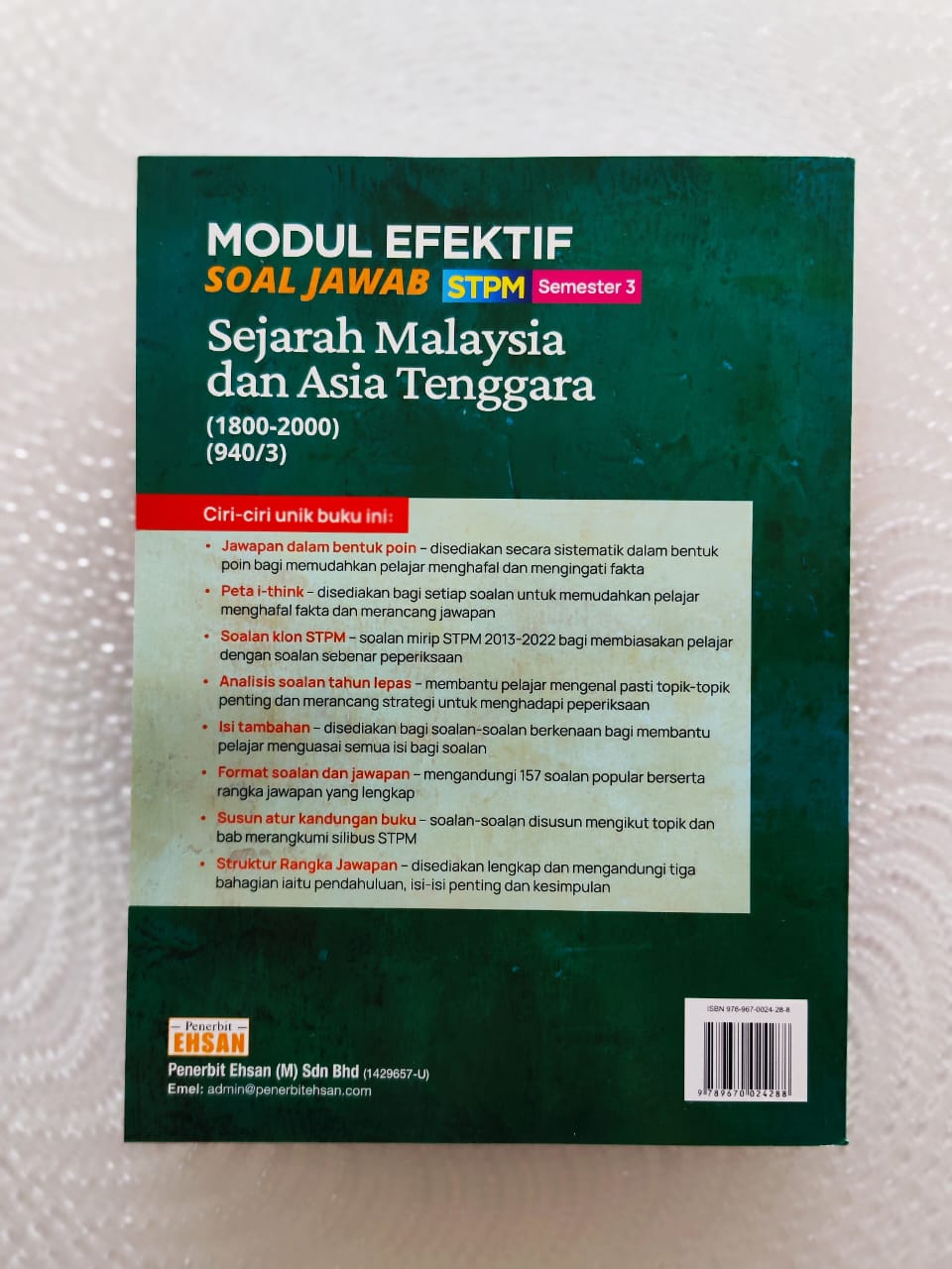 [Penerbit Ehsan] Modul Efektif Soal Jawab Sejarah Malaysia dan Asia Tenggara (1800-2000) STPM ...